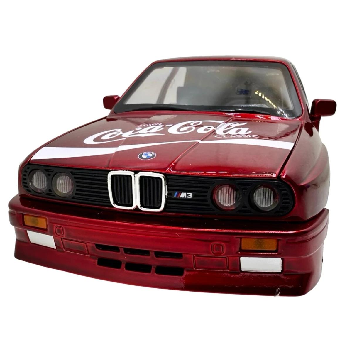 Macheta BMW E30 M3 Coca-Cola 1:24 Replica Metal Lumini Si Sunete ...