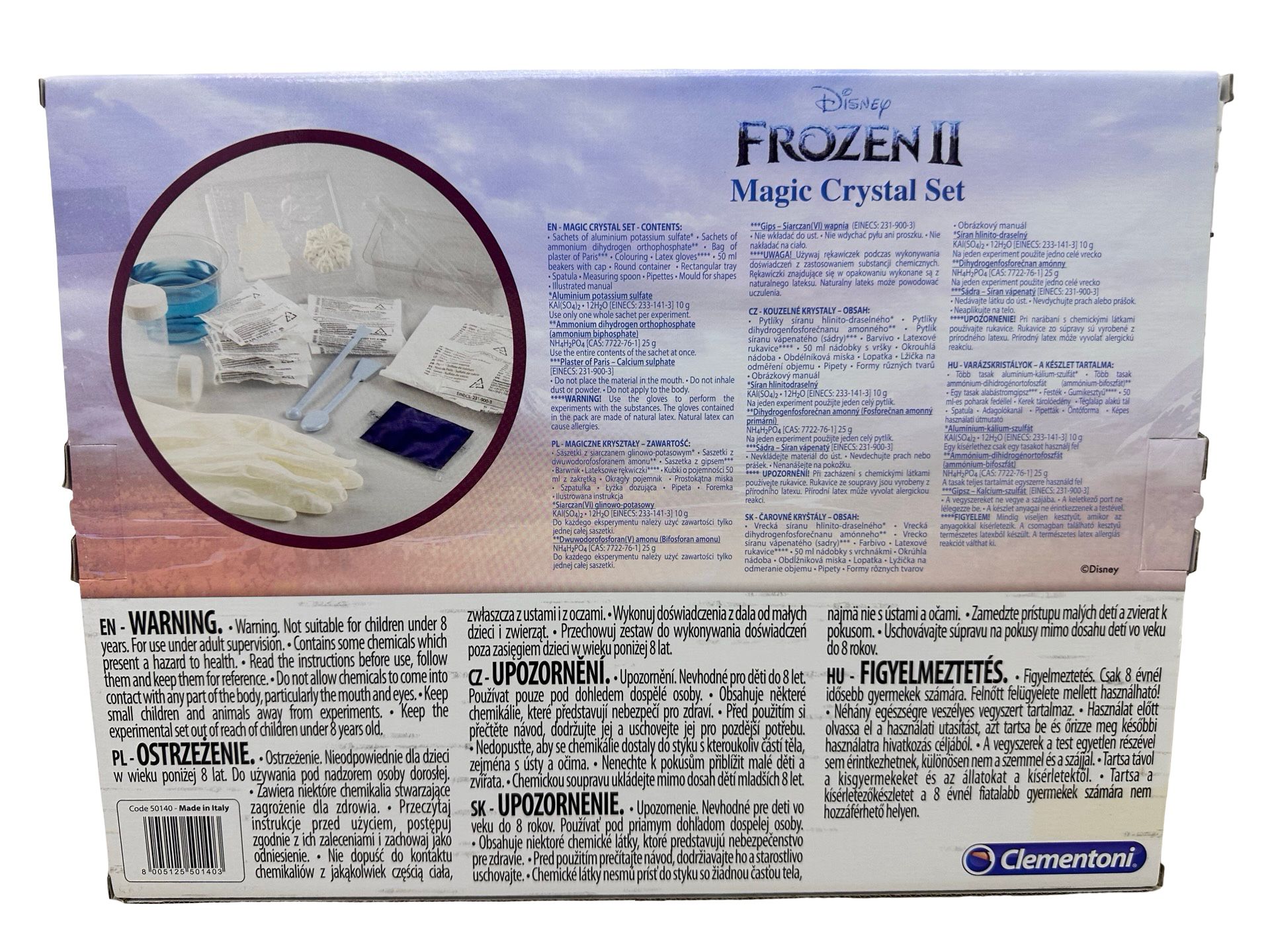 Set Frozen 2 Magic Crystal Set Clementoni 8+ Experimente Cu Cristale ...