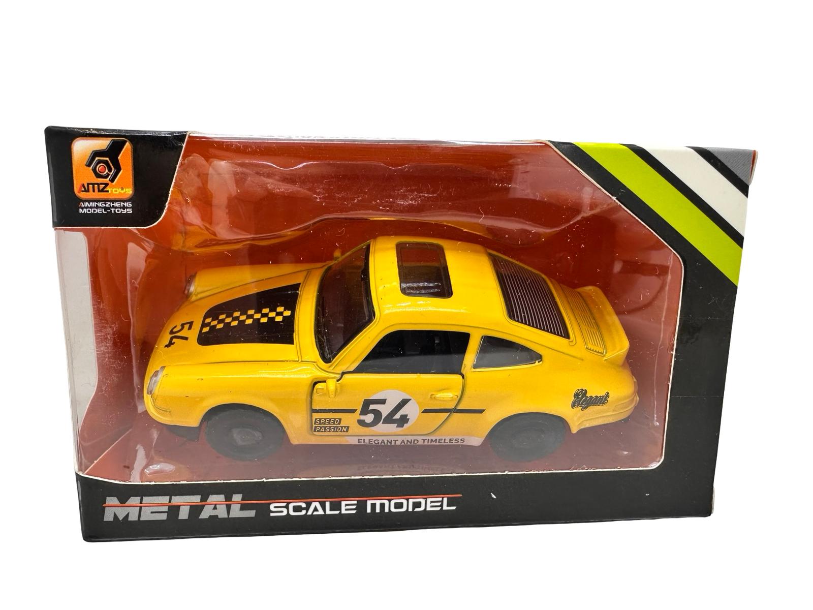 Macheta Porsche 911 Clasic Galben 1:43 Die-cast - JucariiPentruTine.Com
